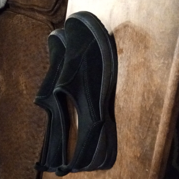 Sporto | Shoes | Sporto Jayne Black Suede Leather Slip On Loafers 8m ...